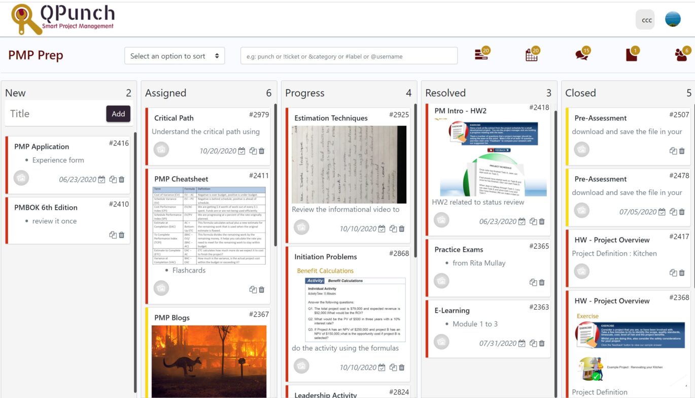 Project Management Utilities & Study Material